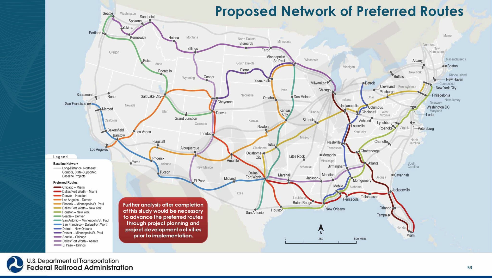 Fed vision releases 15 new long-distance rail routes: Houston to East ...